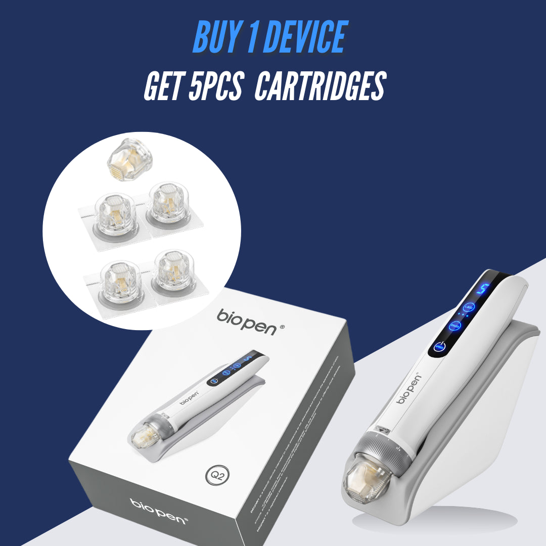 Bio Pen Q2 Microneedling Pen With 5pcs Cartridges