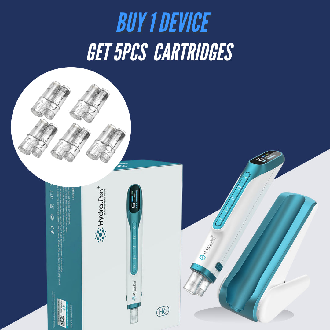 Hydra. Pen H6 Microneedling Pen With 5pcs Cartridges